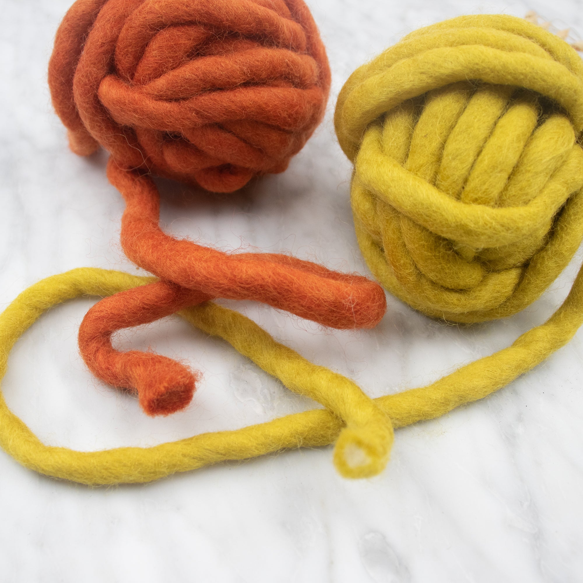 Chunky Felted Yarn for Weaving and Crafting | Fūnem Studio